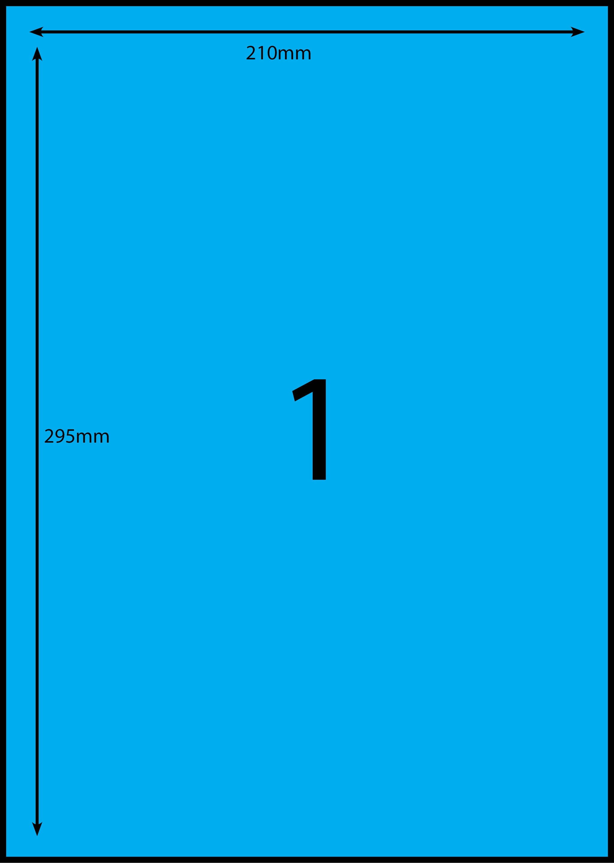 A4 Laser Label - 1up - 210x296mm - 100 per pack (Avery Code: DL 01 ...